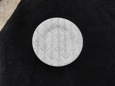 Lenox Alpine Silver Gray Lined Pines White Snack Appetizer Tidbit Plate ...