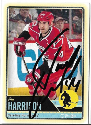 2012-13 O-Pee-Chee #282 Jay Harrison IP Autograph Canes | eBay