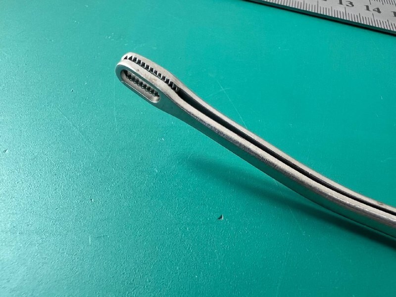 Wexler FL8429.12 VATS Node Grasping Forceps Curved Left 11mm Oblong ...