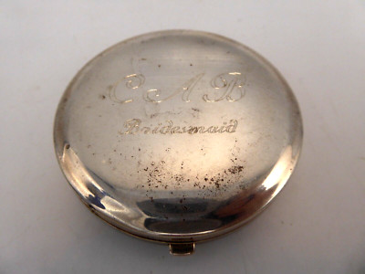 TIFFANY & CO STERLING SILVER 925 COMPACT - BRIDES MAID GIFT - ENGRAVED ...