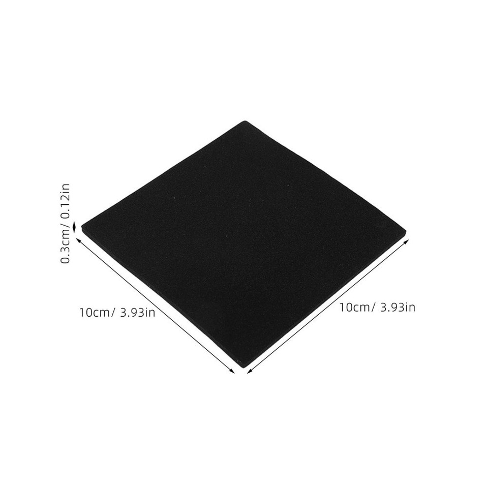 10 Pcs Gas Gasket Material Neoprene Foam Pad Insulation Square Shock ...
