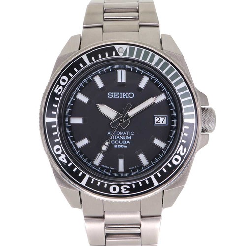 SEIKO SBDA001 7S25-00D0 Scuba 200 Black Samurai Watch Automatic Men's ...