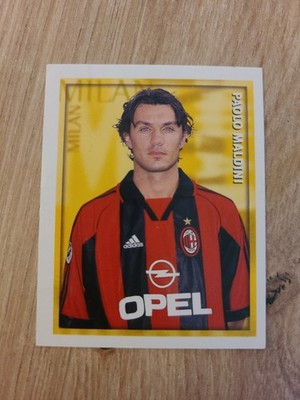 1998-99 Merlin Calcio 99 PAOLO MALDINI Milan #202 FIGURINA Sticker RARA ...