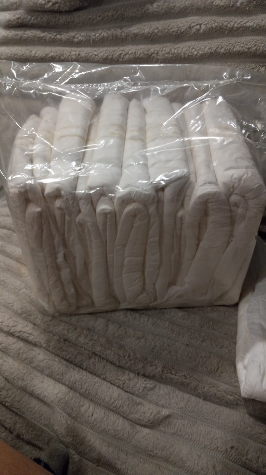 Vintage 2002 Plastic Back Wing Tab Diamond Quilted Adult Diapers 10 Pk ...