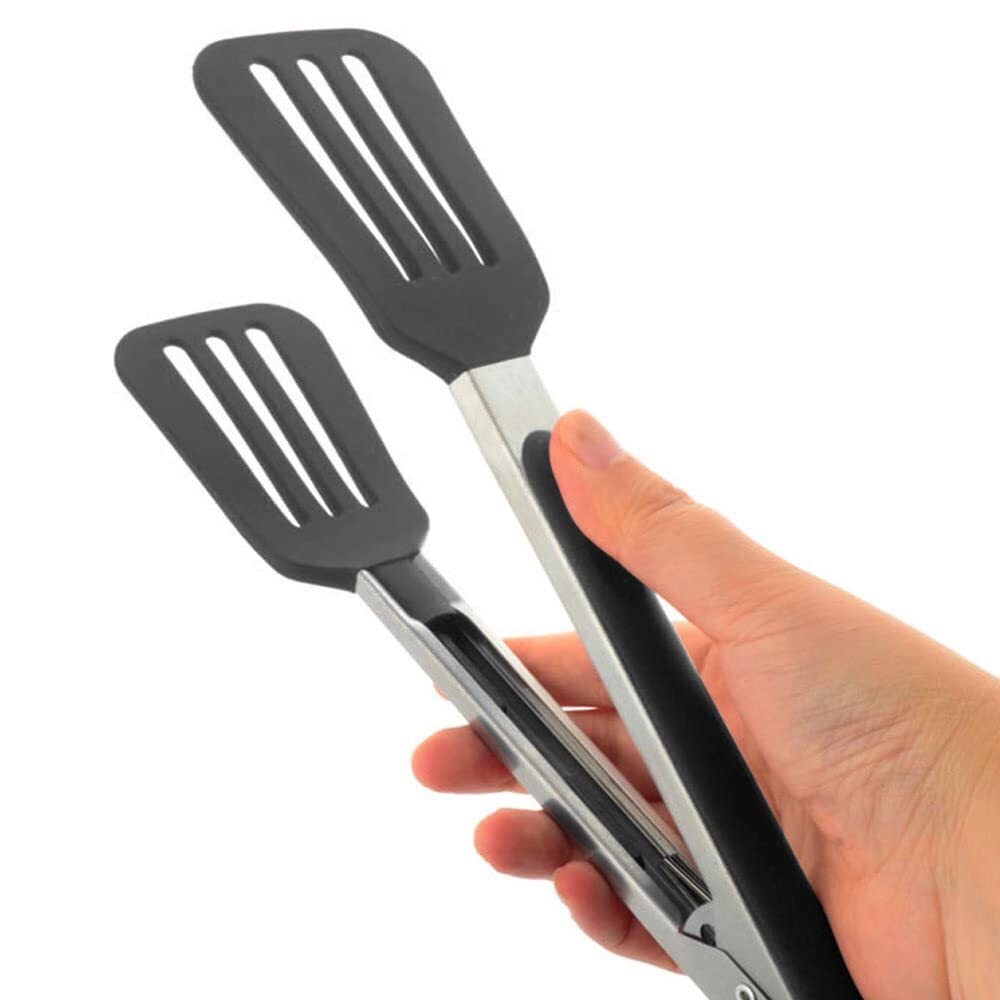 STARUBY Cooking Tongs 7 inches and 9 inches Stainless Steel Kitchen ...