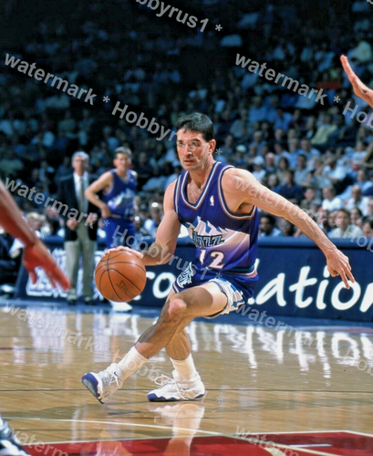 JOHN STOCKTON Utah Jazz vs Rockets 1999 NBA Original 35mm Color ...