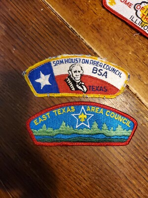CSP BSA Patch Sam Houston Area Council Lot 2 Different Texas Scouts | eBay