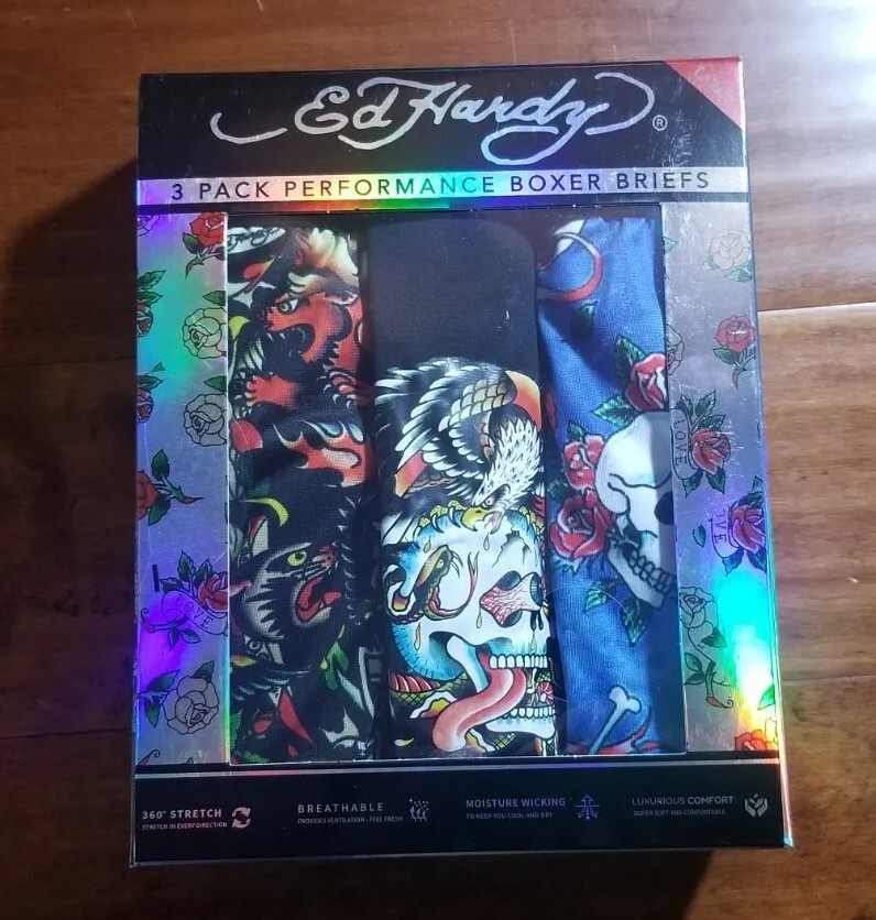 Ed Hardey Performance Boxers Mens LARGE NEW | eBay
