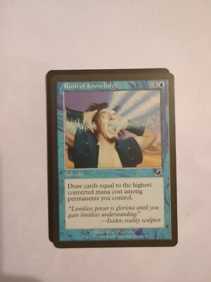 MISPRINT | MISCUT MTG Rush of Knowledge [Scourge] | eBay