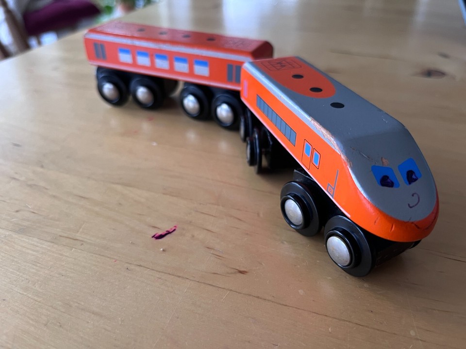 Brio ELC Wooden Trains Engines Carriages Track Railway Toy Combined ...