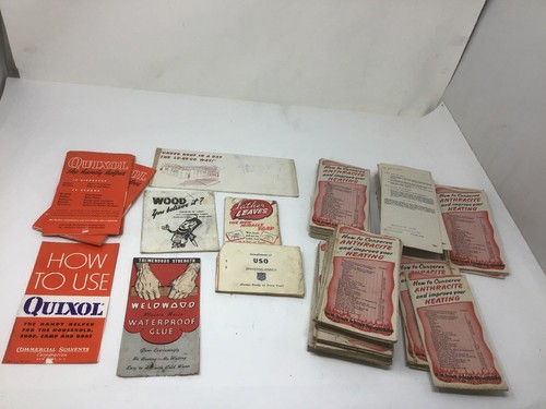 Vintage 1940s Hardware Store Product Brochure Pamphlet Lot Glue Soap ...