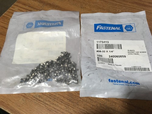 (95) #6-32 x 3/8" ASTM F837 Hex Drive Grade 18-8 Stainless Steel Socket ...