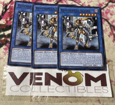 3x (M/NM) - Revendread Slayer - COTD-EN082 - Rare - Unlimited YuGiOh | eBay