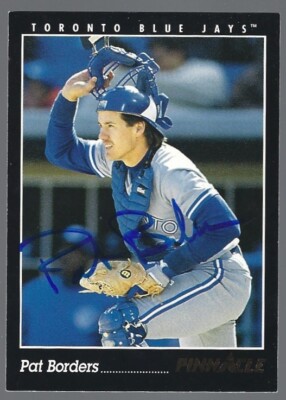 1993 Pinnacle baseball #203 Pat Borders IP autograph signed card | eBay