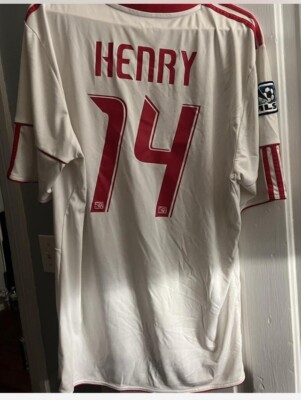 Thierry Henry #14 New York Red Bulls Home Soccer Jersey Kit Size XL MLS ...