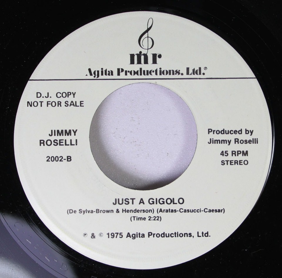 Rock Unplayed Promo 45 Jimmy Roselli - Questions & Answers / Just A ...