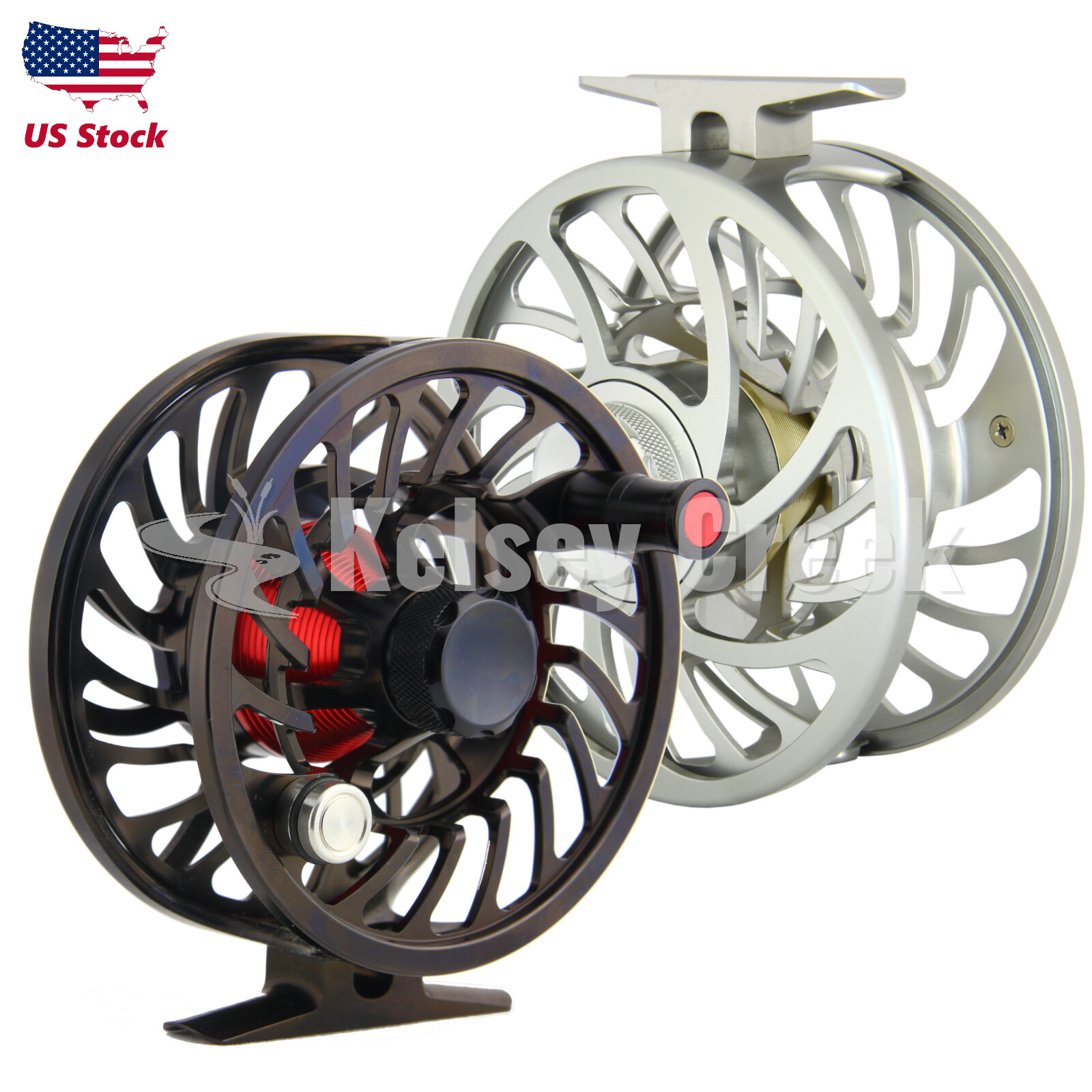 Maxcatch Premium Fly Fishing Reel, Fully Sealed Waterproof, V-Shaped ...