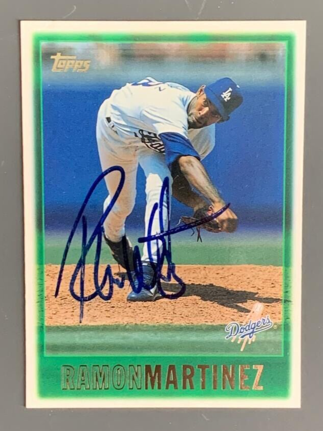 1997 Topps Ramon Martinez Autographed Card Los Angeles Dodgers | eBay