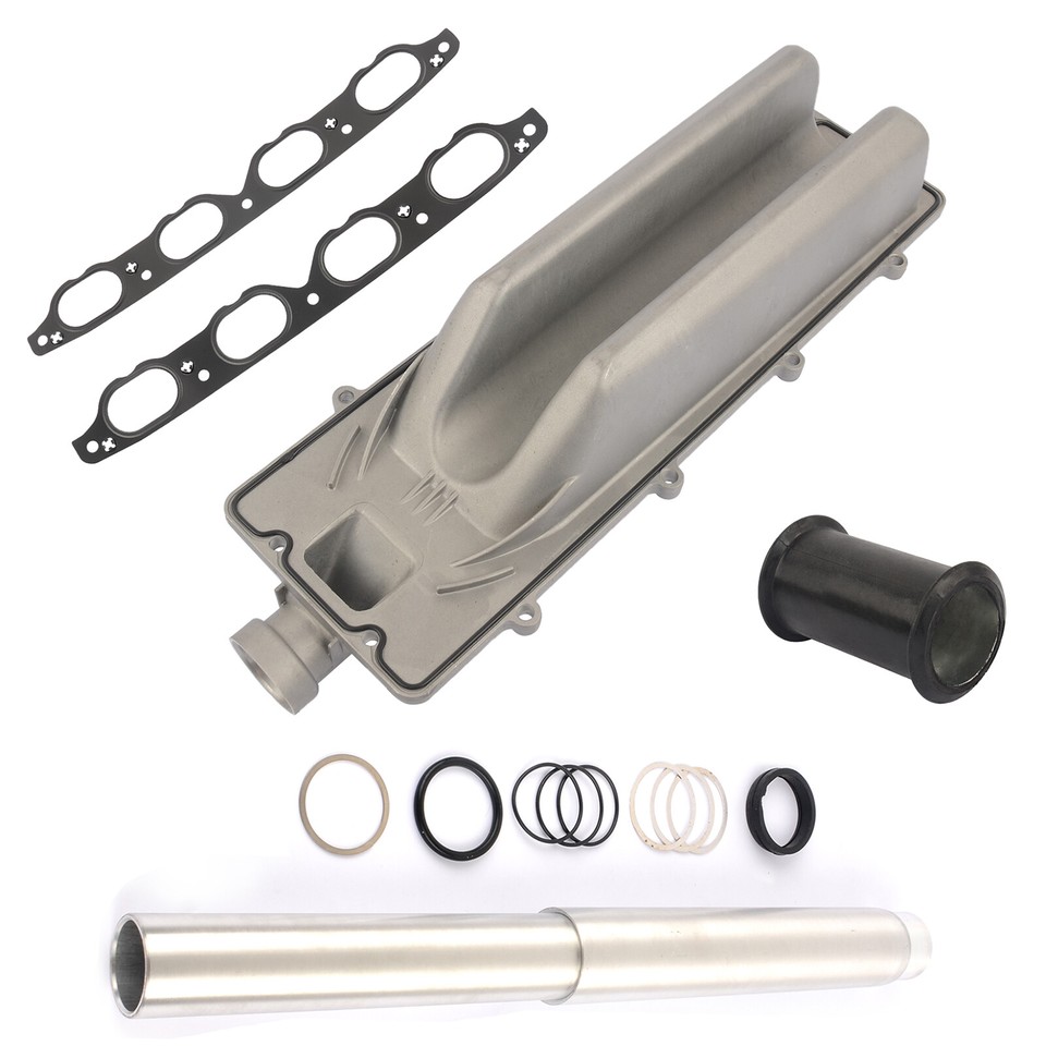 For BMW X5 4.4L 4.8L V8 Valley Pan+Collapsible Coolant Transfer Pipe ...