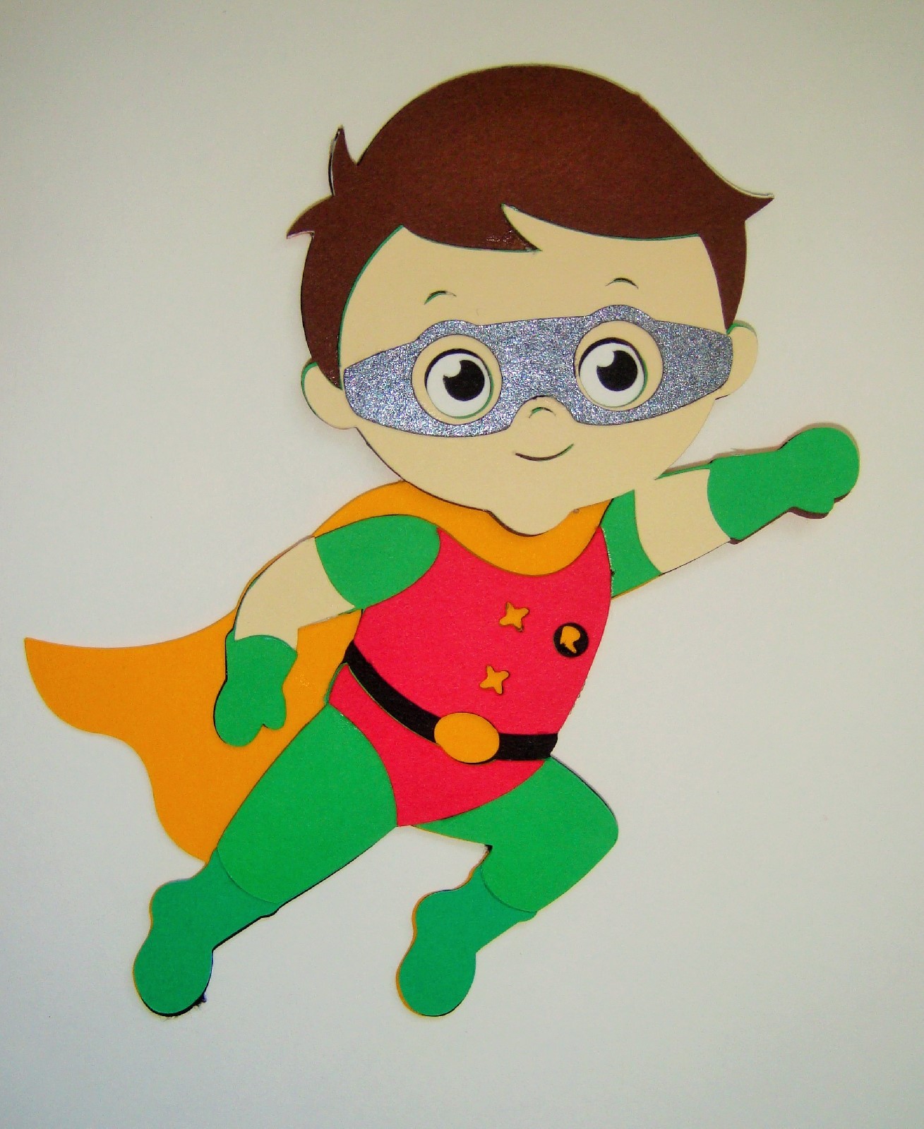 Super Hero Robin Paper Doll Paper Die Cut Scrapbook Embellishment | eBay