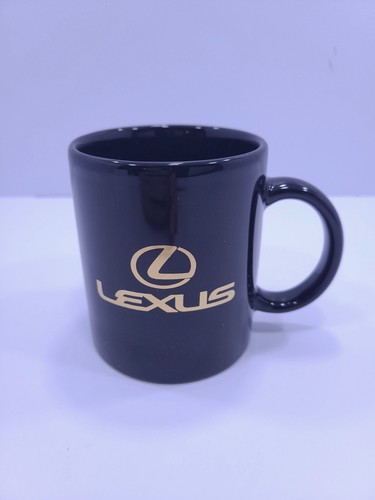 Lexus Gold Logo On Black Ceramic Coffee Mug Brand New In Box | eBay
