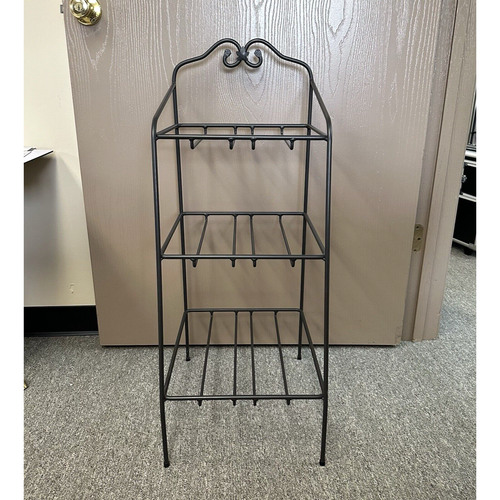 Longaberger Wrought Iron 3 Tier Bin Basket Stand Shelf Bakers Rack | eBay