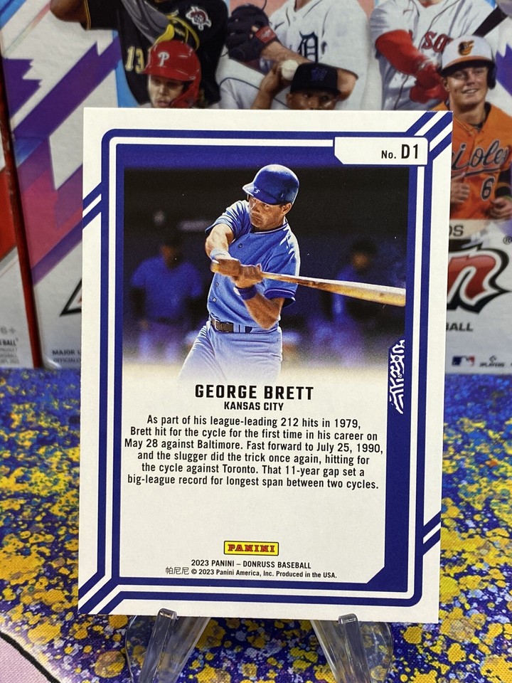 2023 Donruss George Brett Dominators Vector Parallel #D1 Kansas City ...