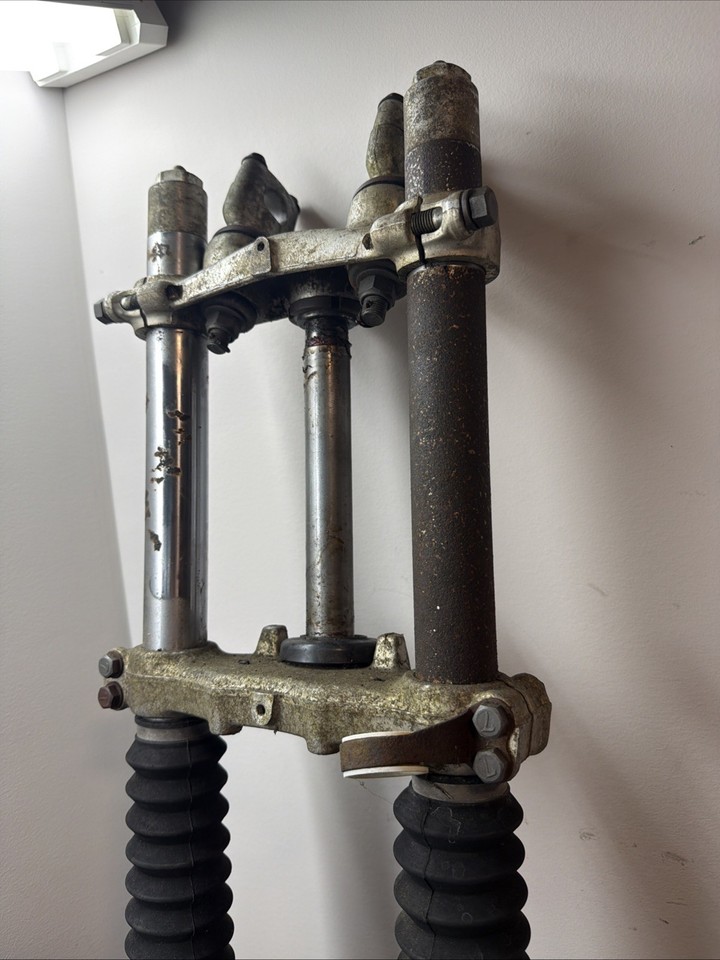 1978 RM400 OEM Front Forks Left And Right Fork Legs With Triple Trees ...