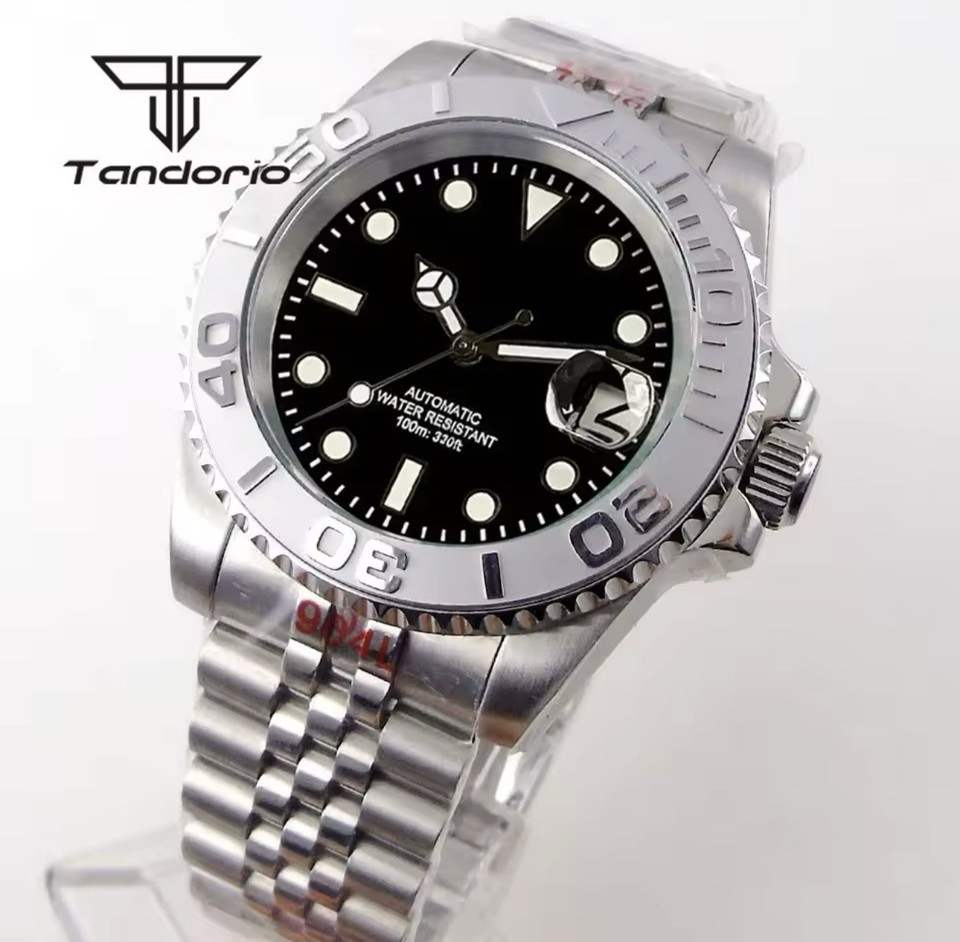 Submariner style 40mm black NH35A Automatic diving mens Watch sapphire ...