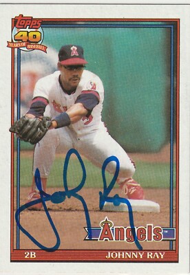 Johnny Ray signed 1991 Topps card California Angels autograph | eBay