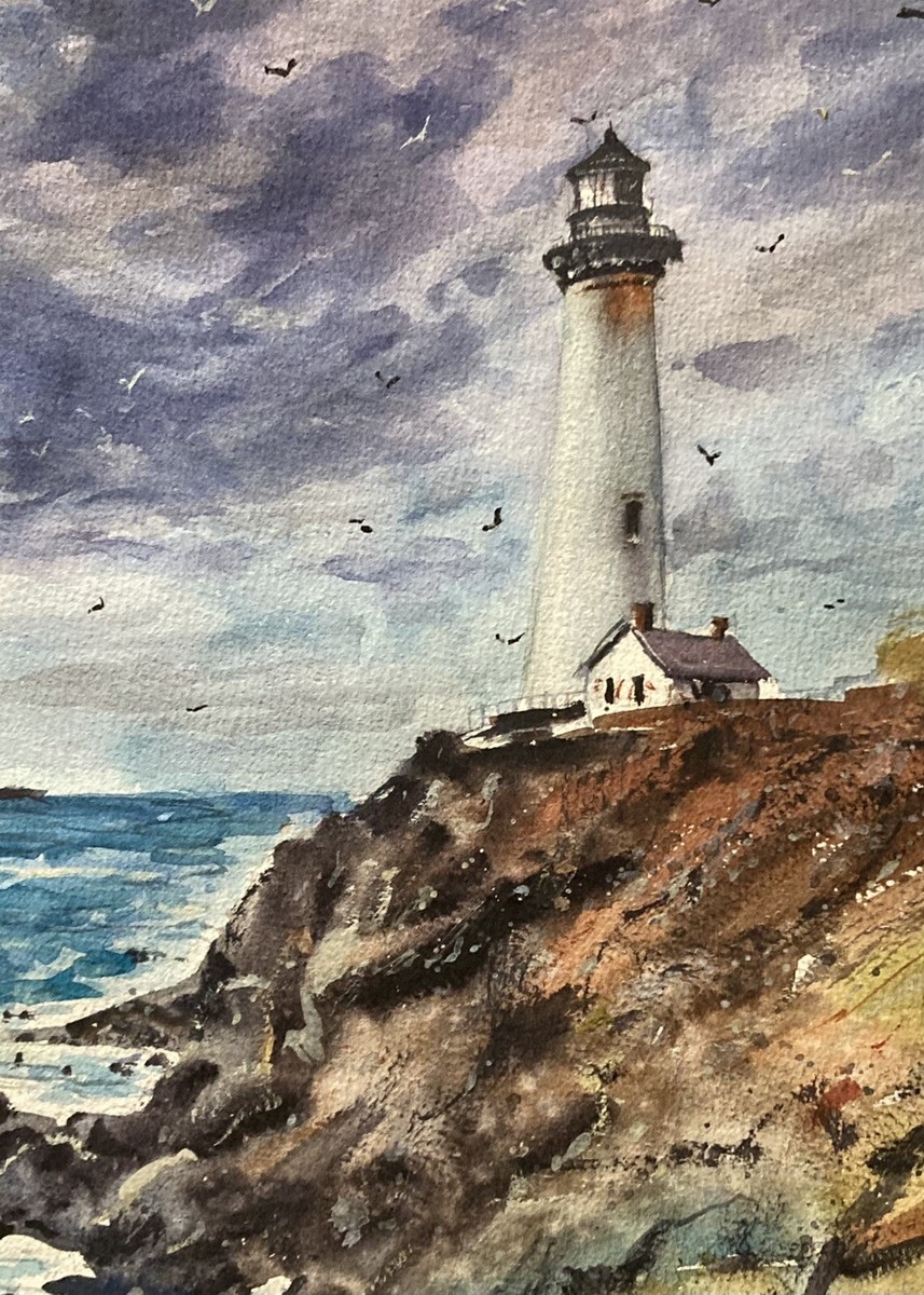 Watercolor Lighthouse
