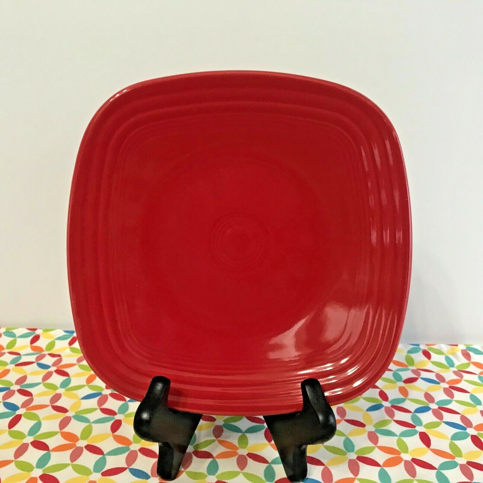 Fiestaware Scarlet Square Salad Plate Fiesta Red 7.5 inch Plate | eBay