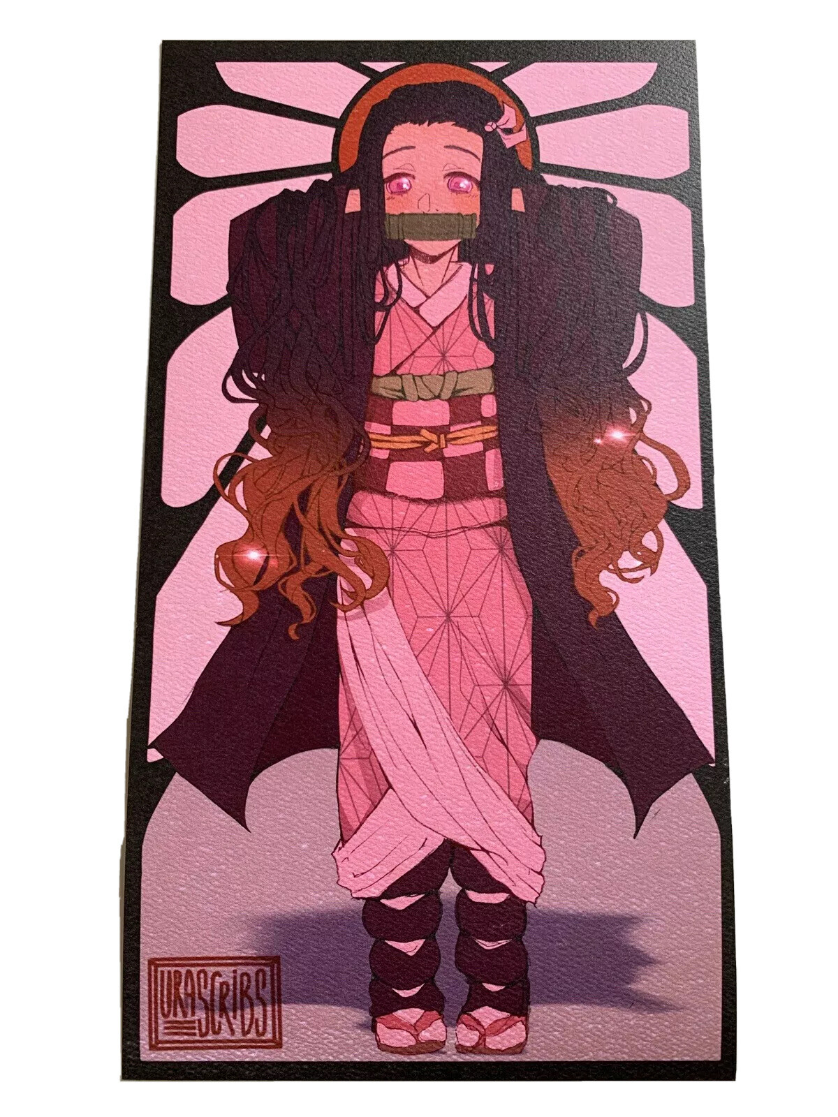 NEZUKO ART PRINT DEMON SLAYER / KIMETSU NO YAIBA FANART 6'' x 11'' HIGH ...