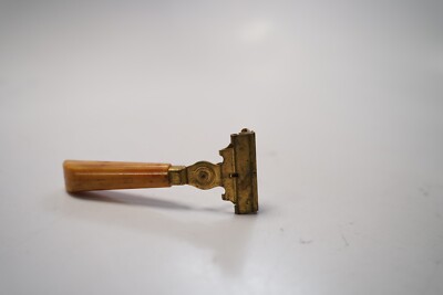 Vintage Schick Injector Gold Tone Bakelite Single Edge Safety Razor ...