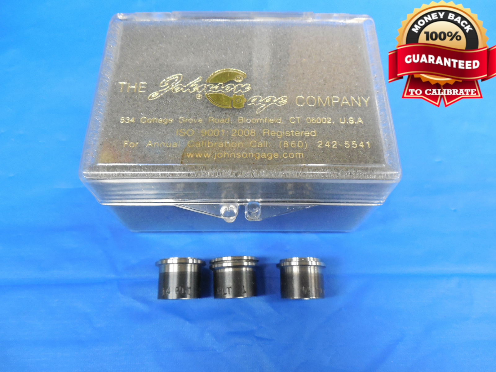 14 TPI CNPLT JOHNSON GAGE TRI-ROLL THREAD COMPARATOR ELEMENT PLT #1 2 3 ...