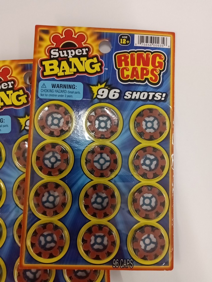 Super Bang Ring Caps 3-packs 96 Shots Each - 288 Shots Total ...