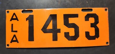 1913 Alabama AL ALA Porcelain License Plate Reproduction Car Tag ...