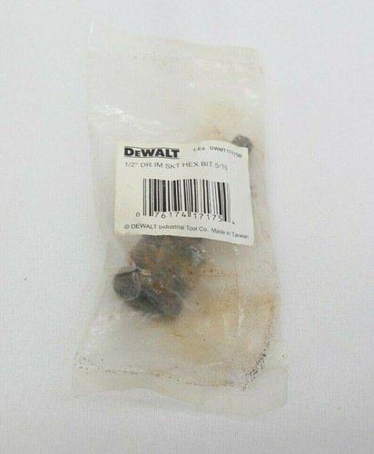 Dewalt 1/2" Drive 5/16 Hex ALLEN BIT Socket Taiwan TF | eBay