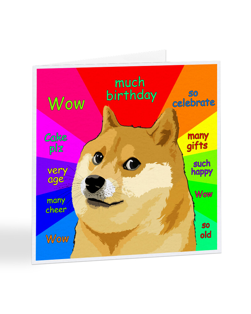 Doge Birthday Card