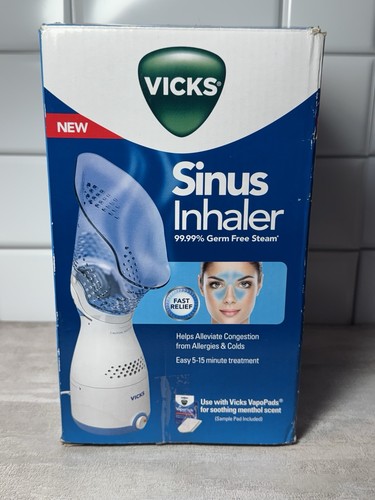 Vicks Personal Single Sinus Steam Inhaler Natural Relief Treatment VIH200 White | eBay