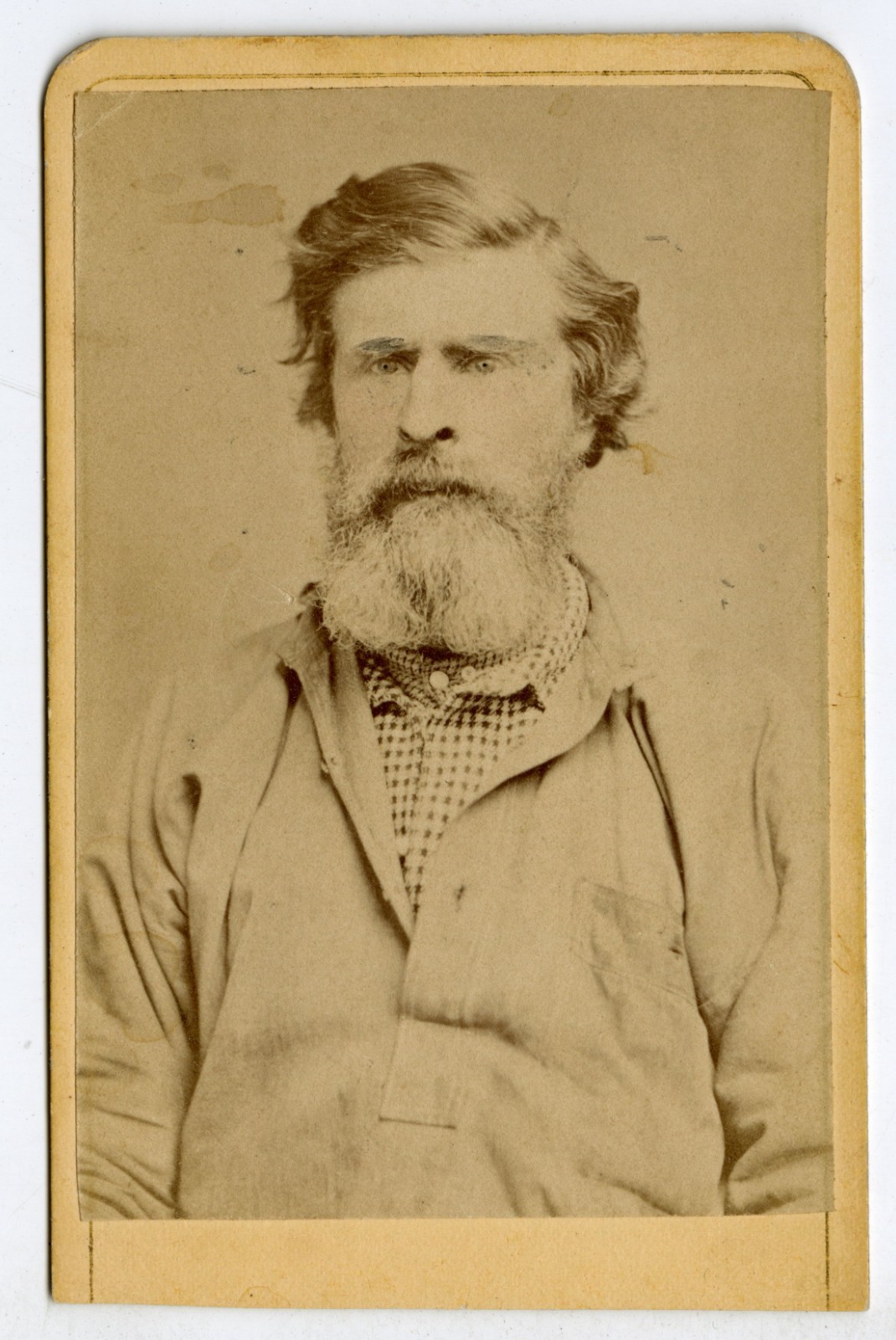 JM Jacobs - Gold Miner Portrait Forest Hill CALIFORNIA Carte de Visite ...