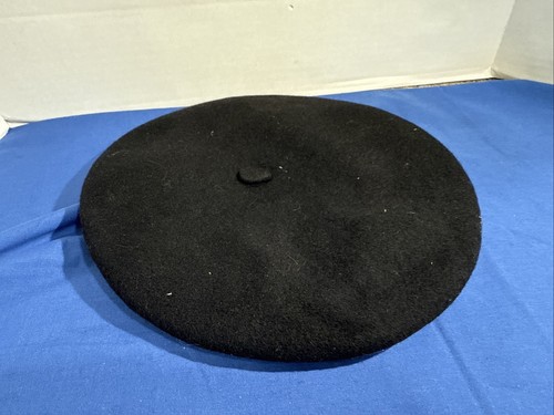 Genuine Basque Beret, 100% Wool Black vintage | eBay