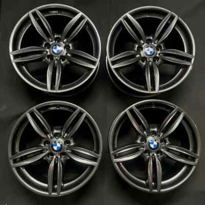 Genuine BMW 351M 19" Staggered Alloy Wheels 5 6 Series Gun Metal Grey ...