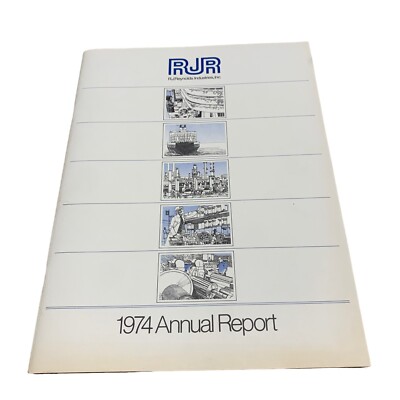 Vintage 1974 RJ Reynolds RJR Annual Stockholder Company Report ...