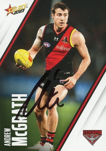 Signed 2023 Essendon Bombers AFL Select Footy Stars Card - Andrew ...