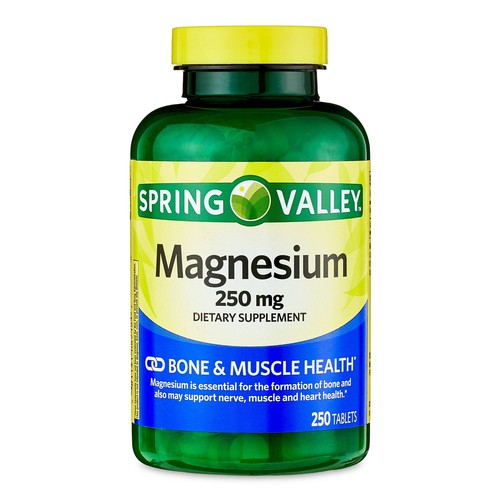 Spring Valley Extra Strength Magnesium Dietary Supplement 400 Mg 250 ...