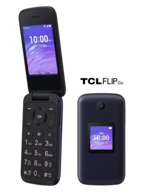 TCL FLIP Go ALCATEL 4058W 8GB T-Mobile Unlocked 4G GSM LTE 🔓Phone in ...