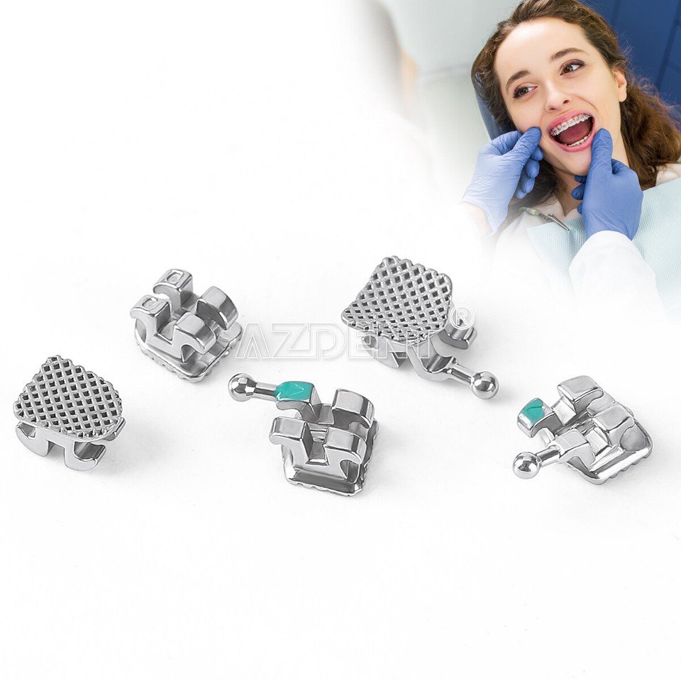 AZDENT Dental Orthodontic MIM Monoblock Brackets Braces Mini Roth/MBT ...