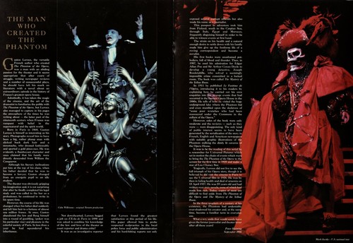 Ted Keegan "PHANTOM OF THE OPERA" Andrew Lloyd Webber 1998 Souvenir ...