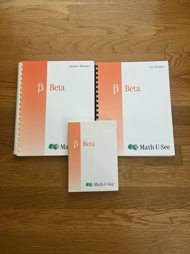 Math U See Beta Set. Teacher Manual, Tests, DVD’s | eBay